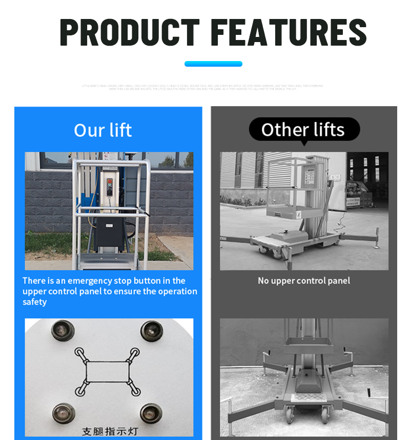 Vertical Mast Lift vs Scissor Lift - Tuhe lift